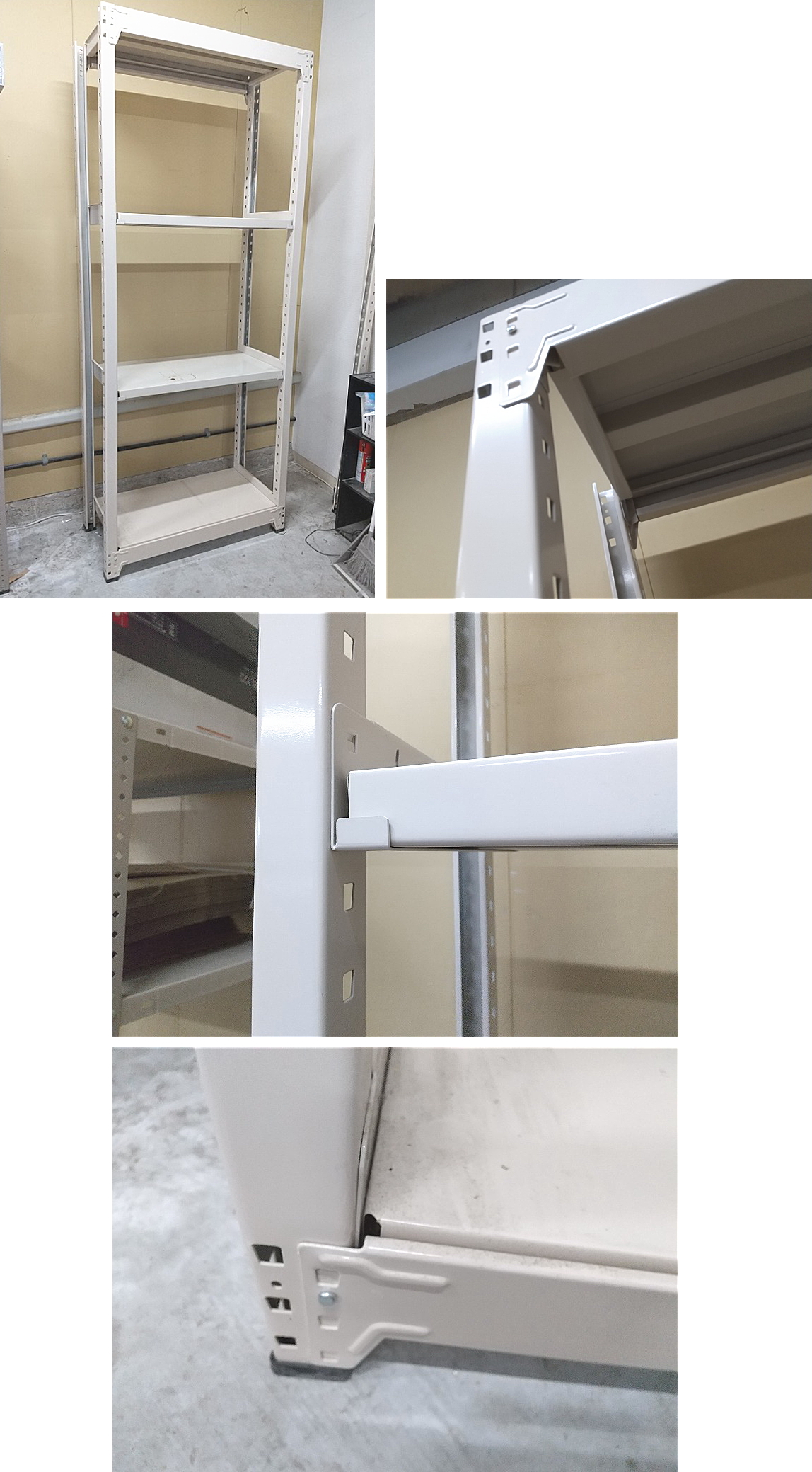 【傷や汚れあり】★Kてふ3895 業務用 スチールラック 天地4段 W950 D450 H2400mm アングル棚 店舗用品 倉庫内備品 収納棚 来店限定の落札情報詳細 - Yahoo ...